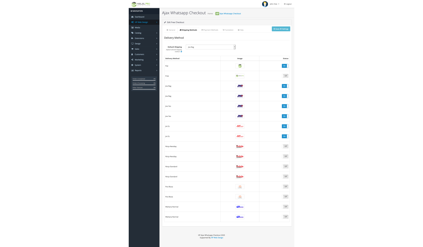 Ajax Whatsapp Checkout OpenCart