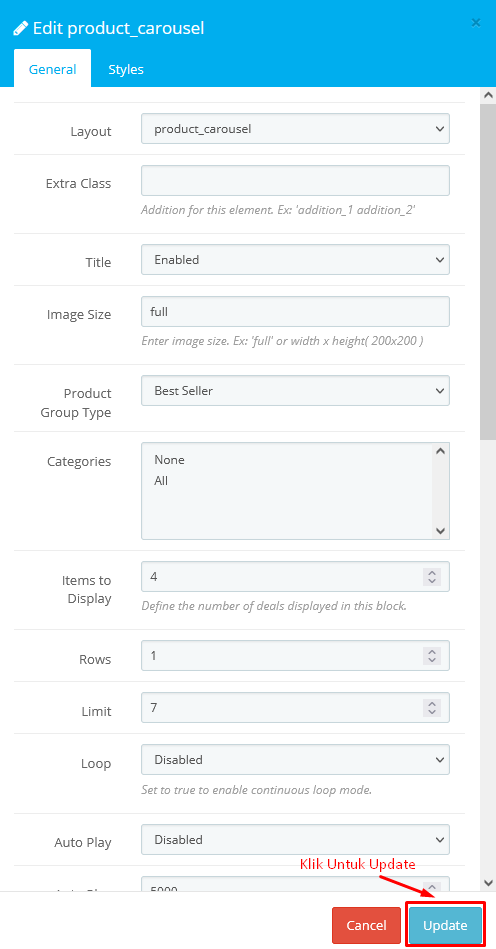 Cara Mengatur Tampilan Home Page