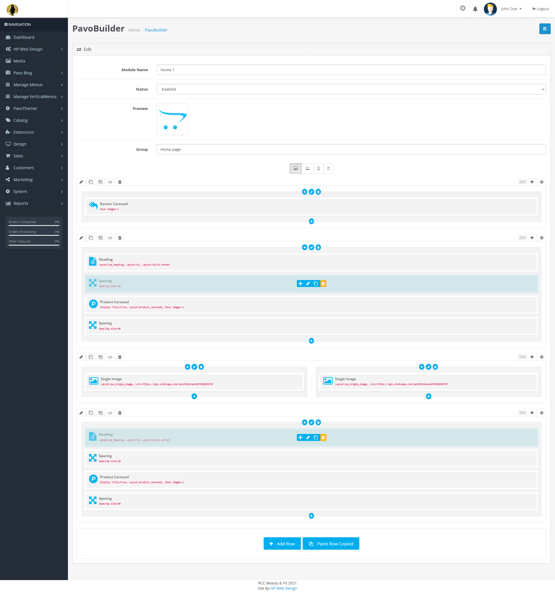 Cara Mengatur Tampilan Home Page